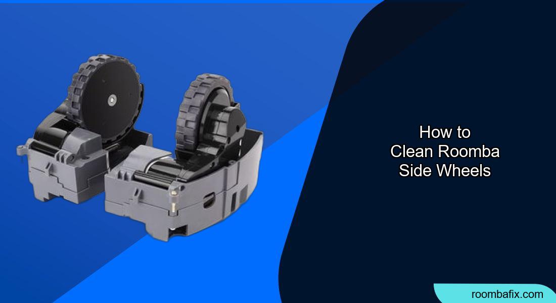 Clean Roomba Side Wheels