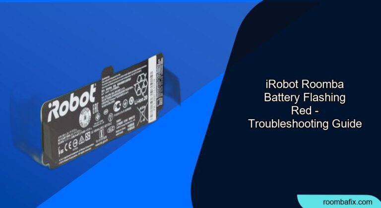iRobot Roomba Battery Flashing Red